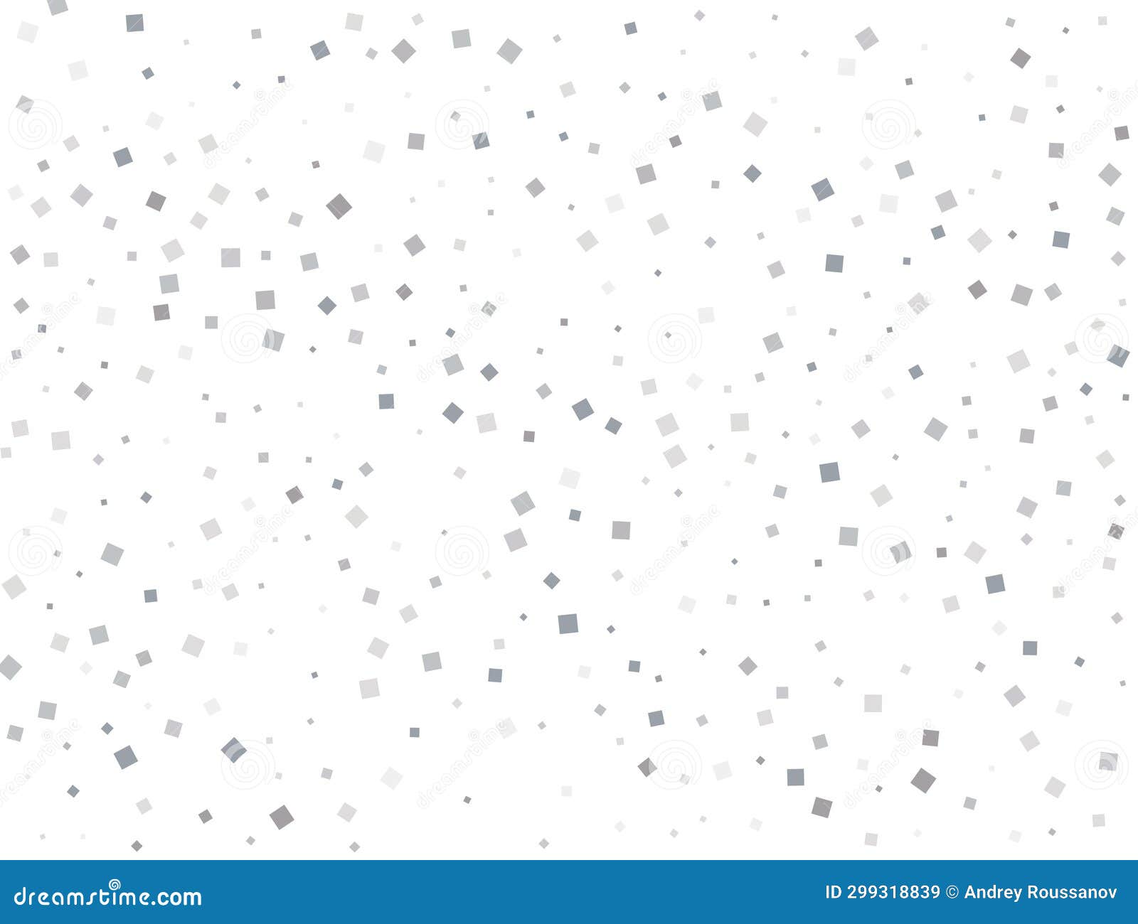 Pattern with Silver Squares. Christmas Silver Square Confetti. Festive ...