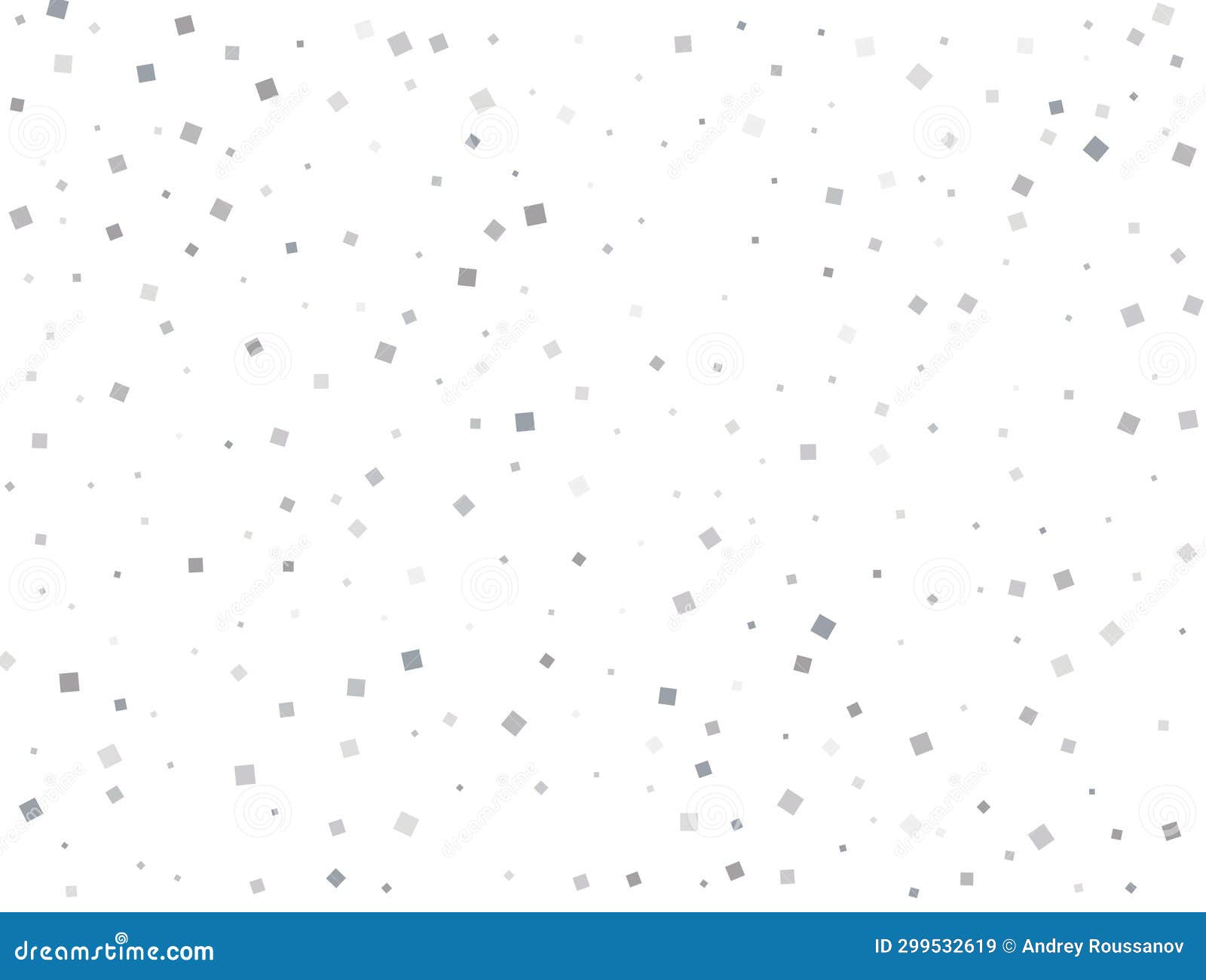 Pattern with Silver Squares. Christmas Silver Square Confetti. Festive ...