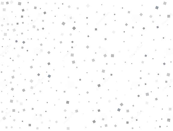 Pattern with Silver Squares. Christmas Silver Square Confetti. Festive ...