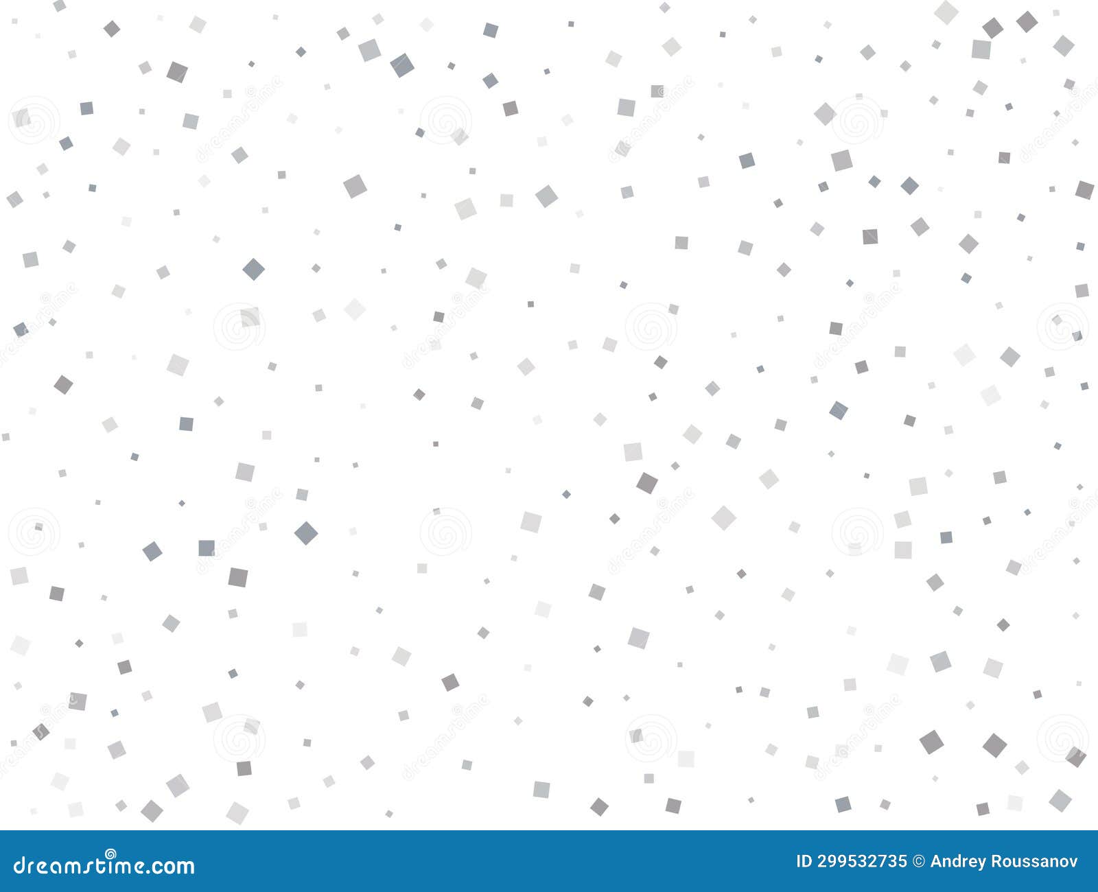 Pattern with Silver Squares. Christmas Silver Square Confetti. Festive ...
