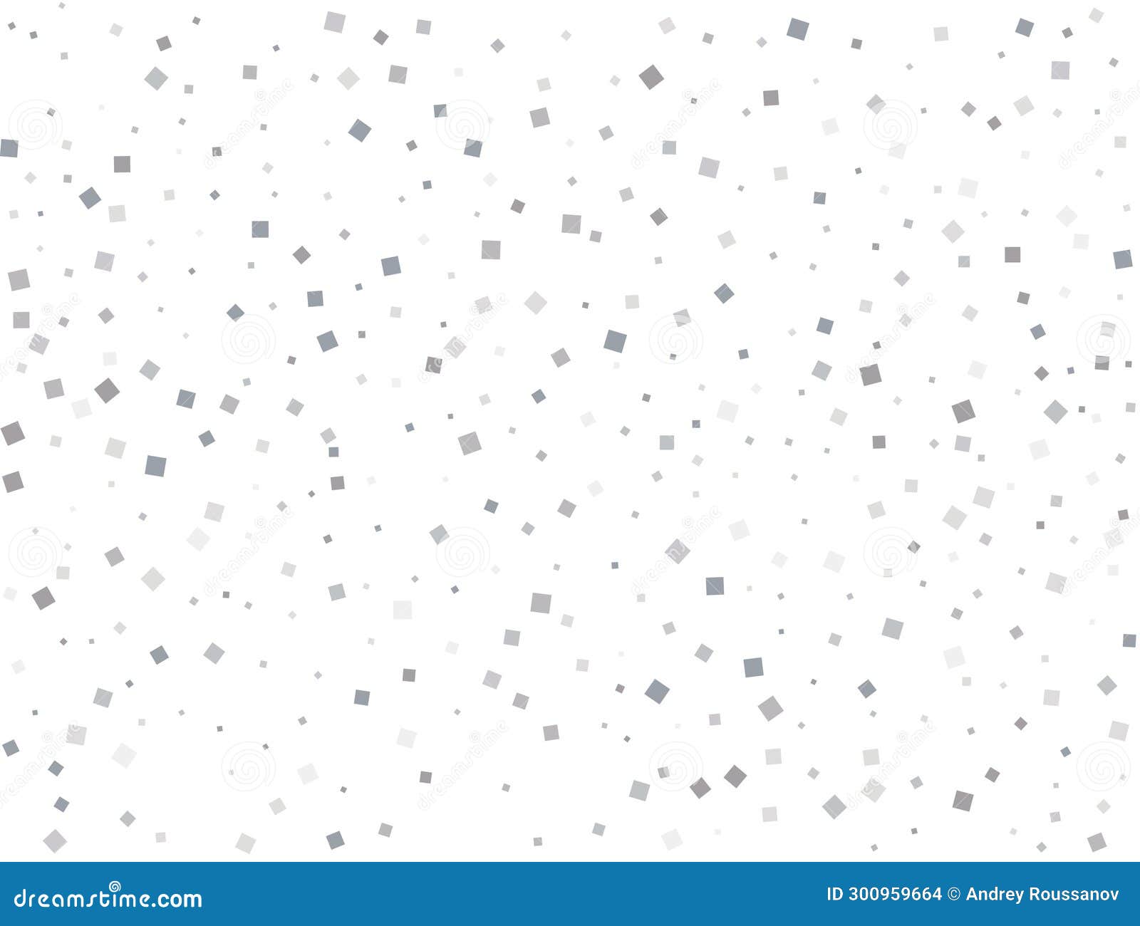 Pattern with Silver Squares. Christmas Silver Square Confetti. Festive ...