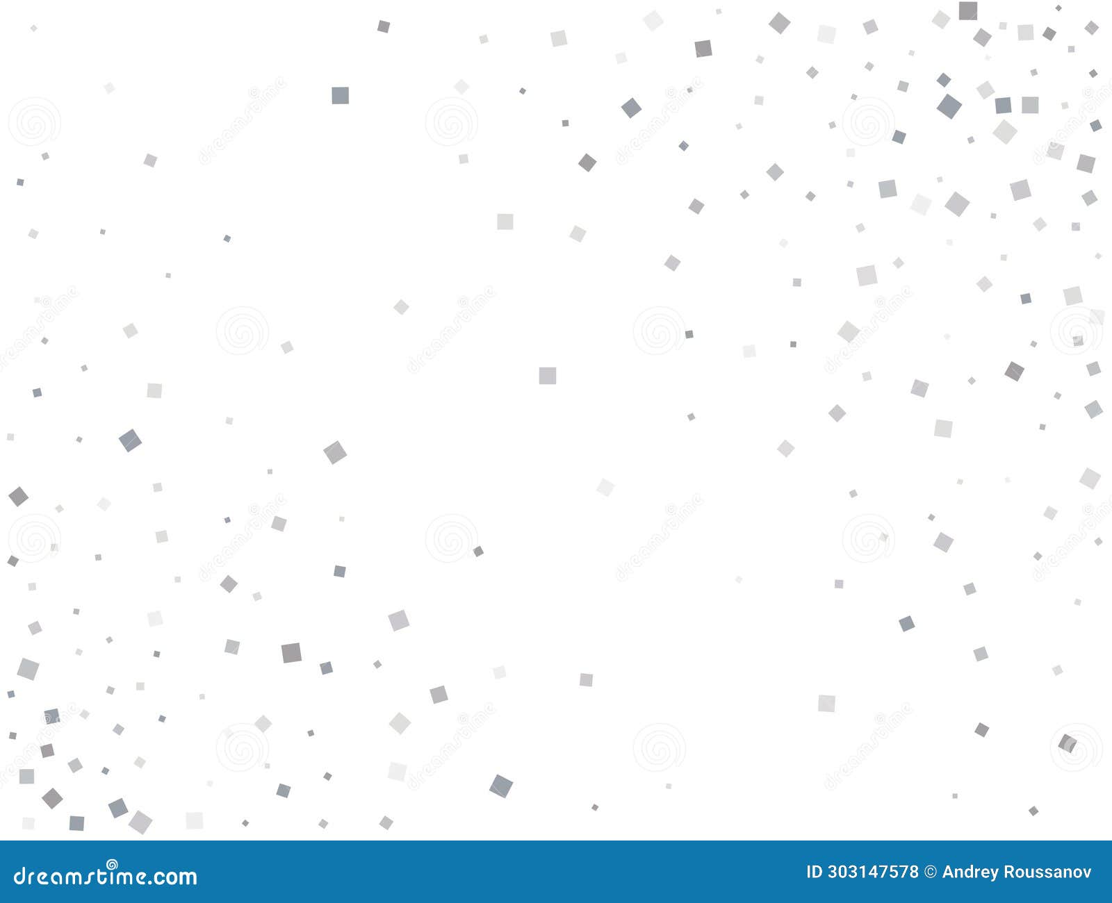 Pattern with Silver Squares. Wedding Silver Square Confetti. Festive ...