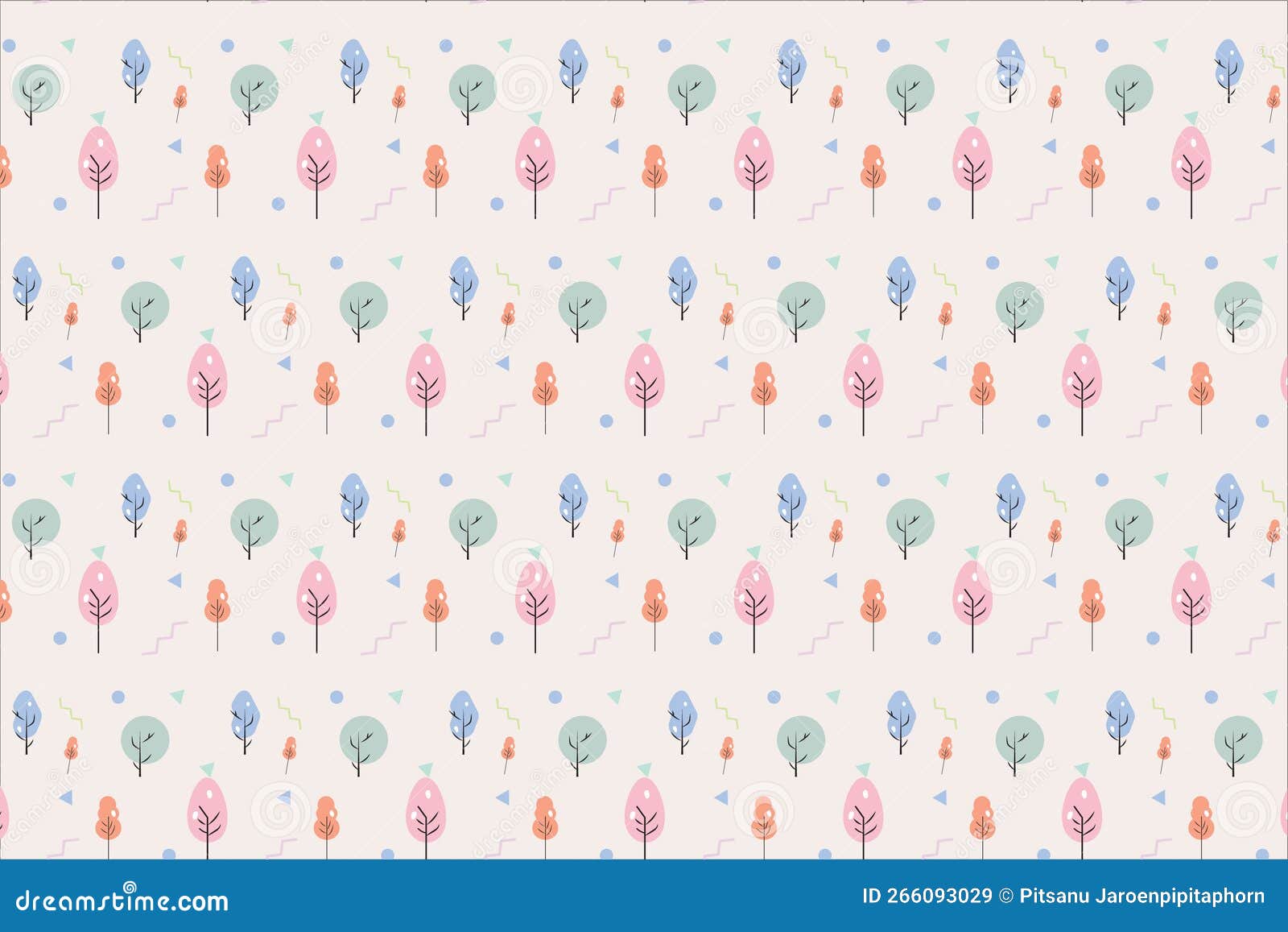 Pattern with Simple Tree Elements Abstract Pattern Vector Background ...