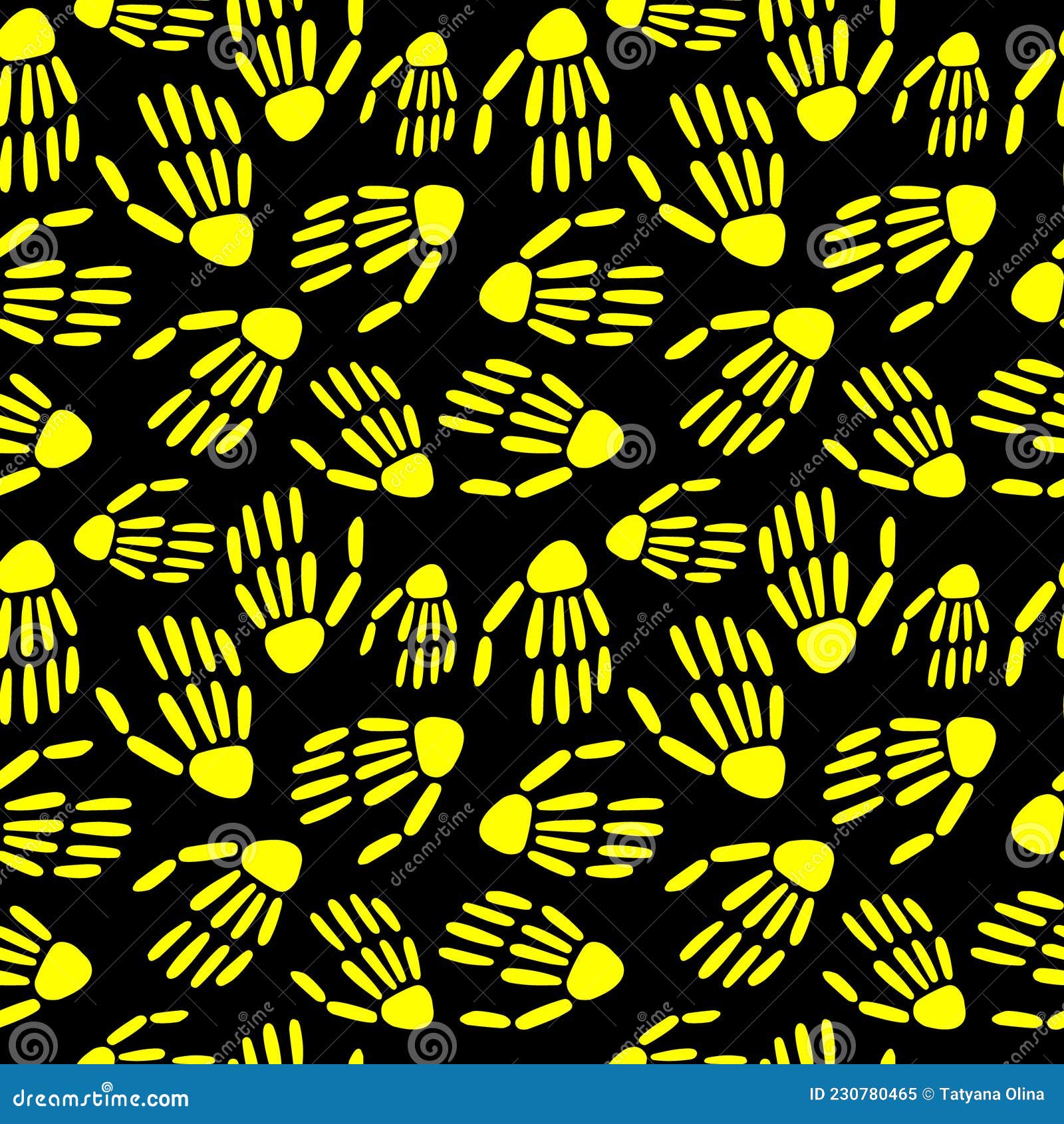 Pattern of Skeleton Hand. Vector Illustration Stock Vector ...
