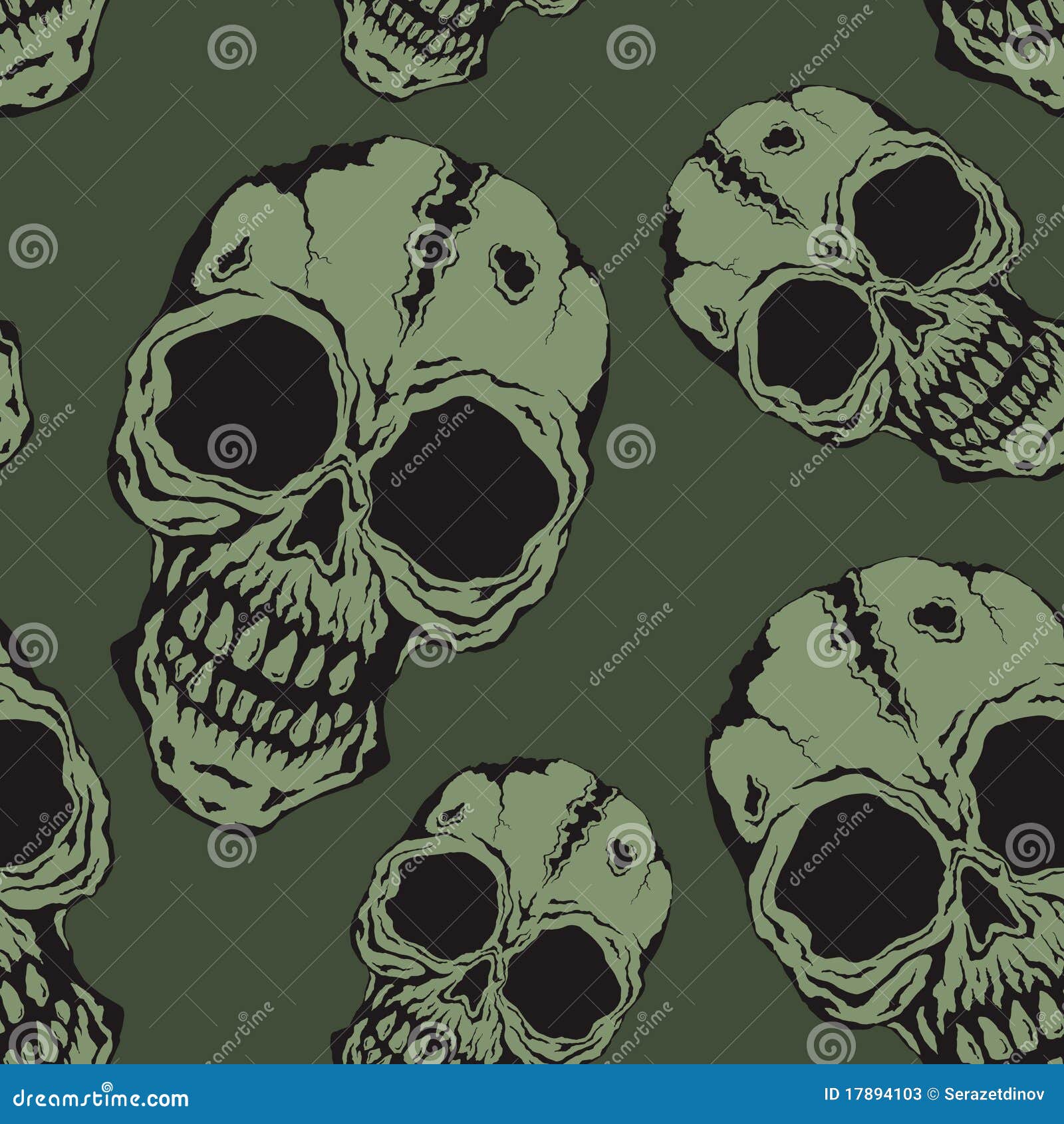 The pattern of skulls stock vector. Illustration of computer - 17894103