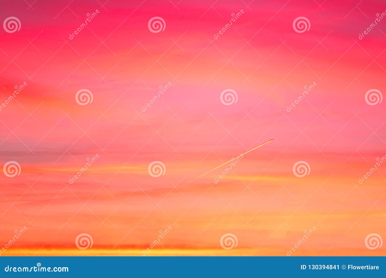 Sky in the Orange Colors. Effect of Light Pastel Colored of Sunset ...