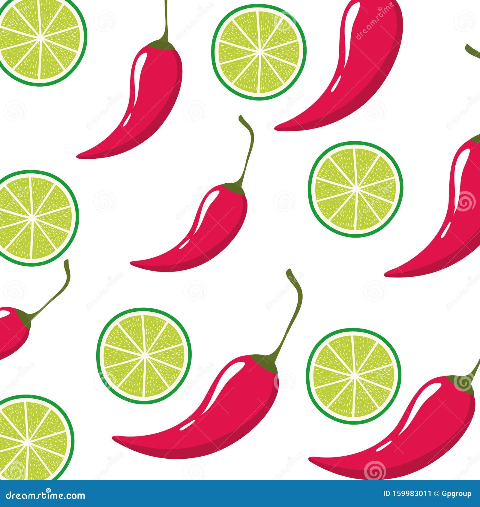 Pattern Slice of Lemon and Peppers Icon Stock Vector - Illustration of ...