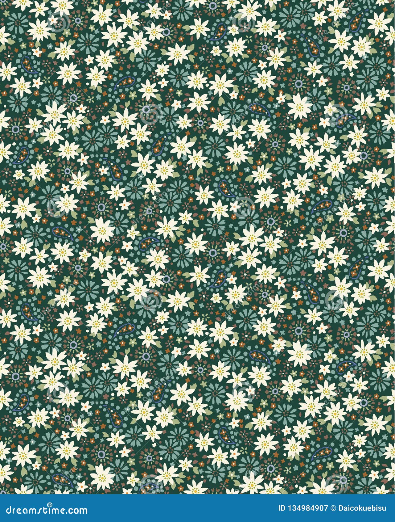 Pattern of the Small Flower, Stock Vector - Illustration of repeated ...