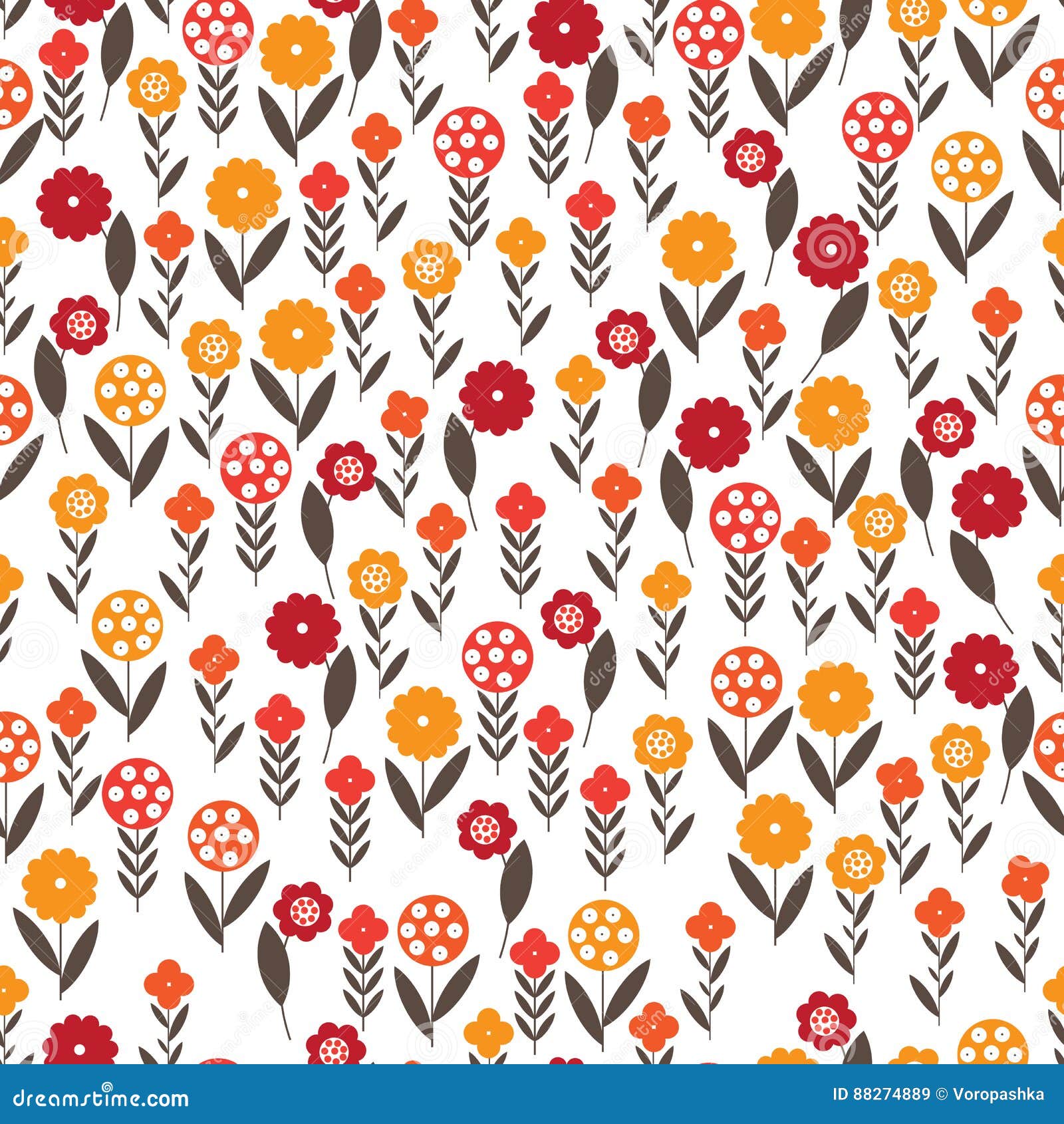 Pattern of small flowers stock vector. Illustration of background ...