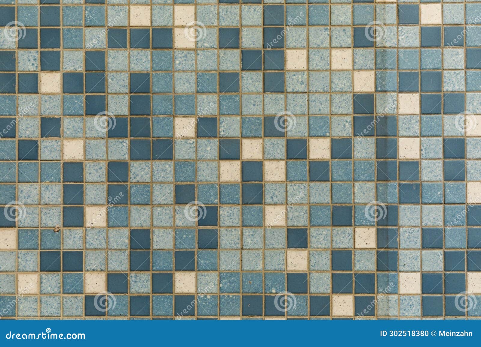 Pattern of Small Tiles at the Floor in Different Blue Colors As ...