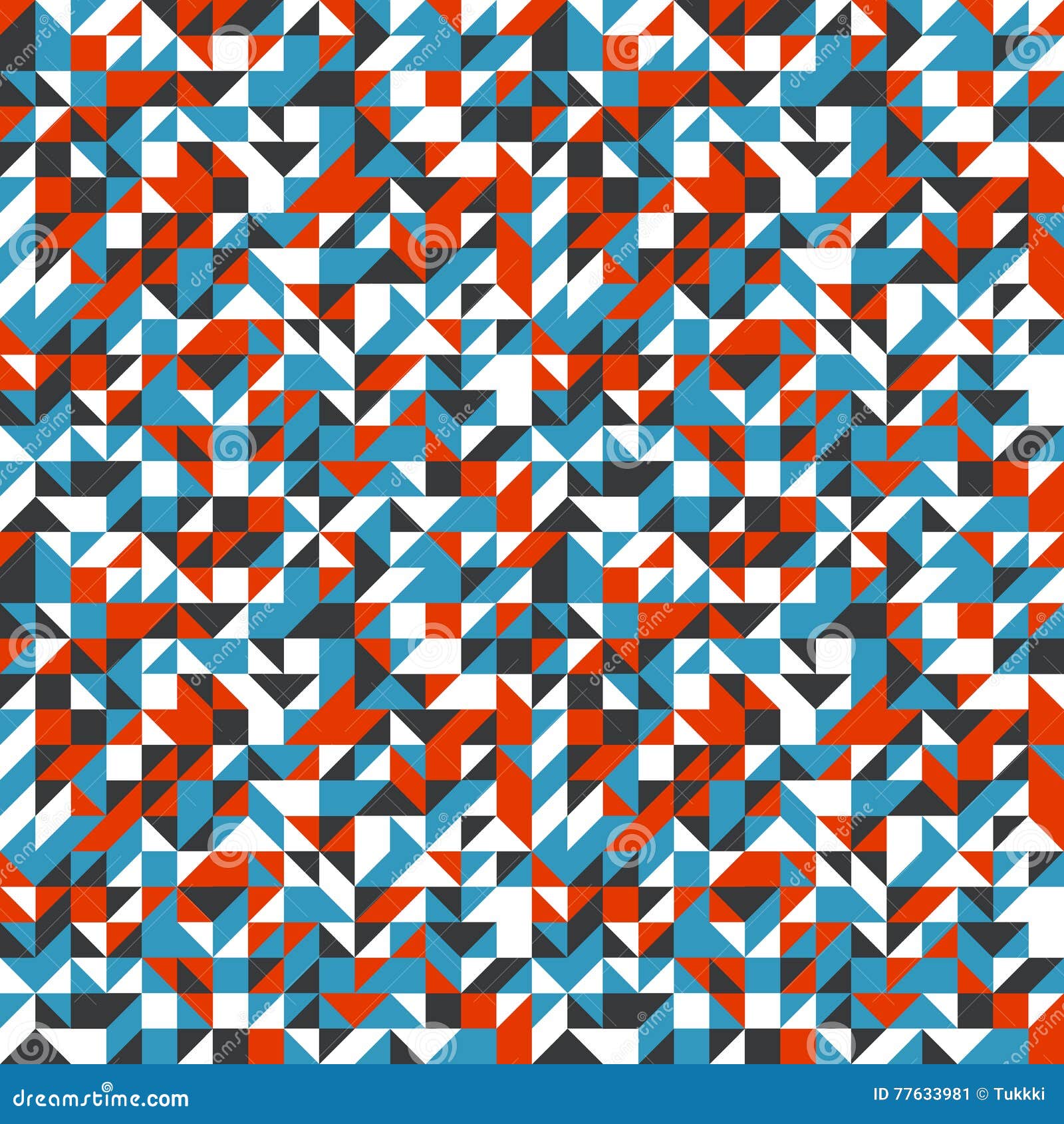 Pattern with Small Triangles Stock Vector - Illustration of plaid ...