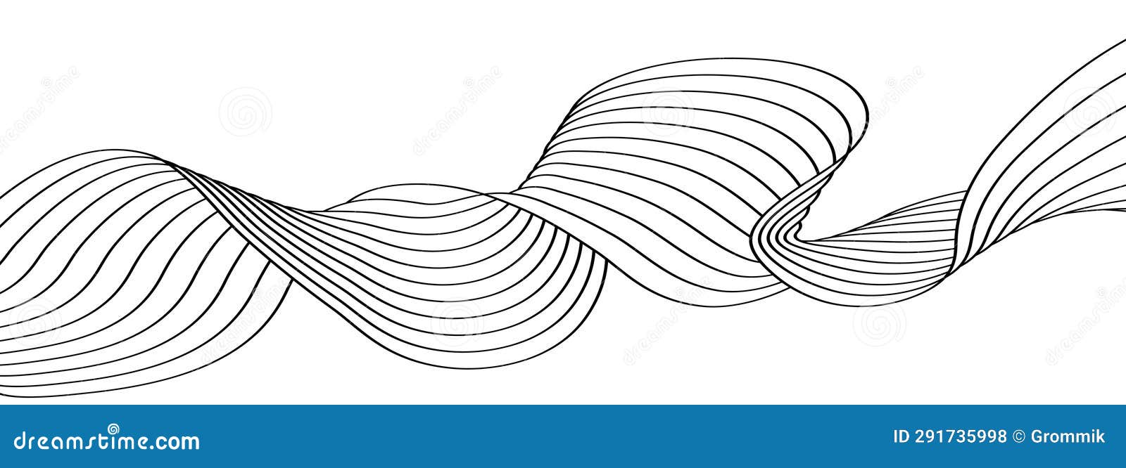 Pattern of Smooth Wavy Lines. Design for Packaging Design, Music ...
