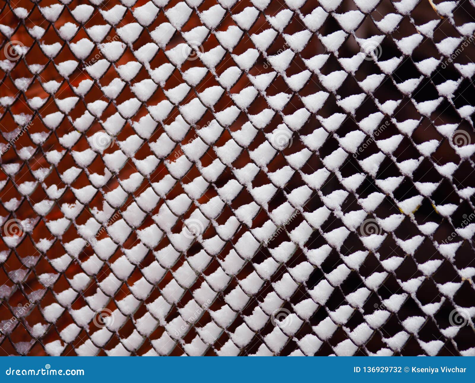 Pattern of Snow on the Grid Stock Photo - Image of grid, modern: 136929732