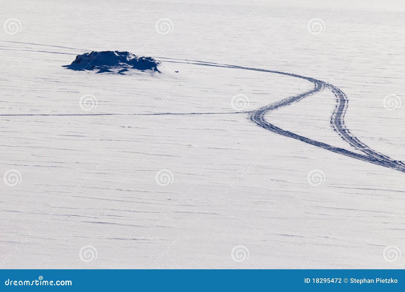 Pattern of Snowmobil Tracks Stock Photo - Image of background, line ...
