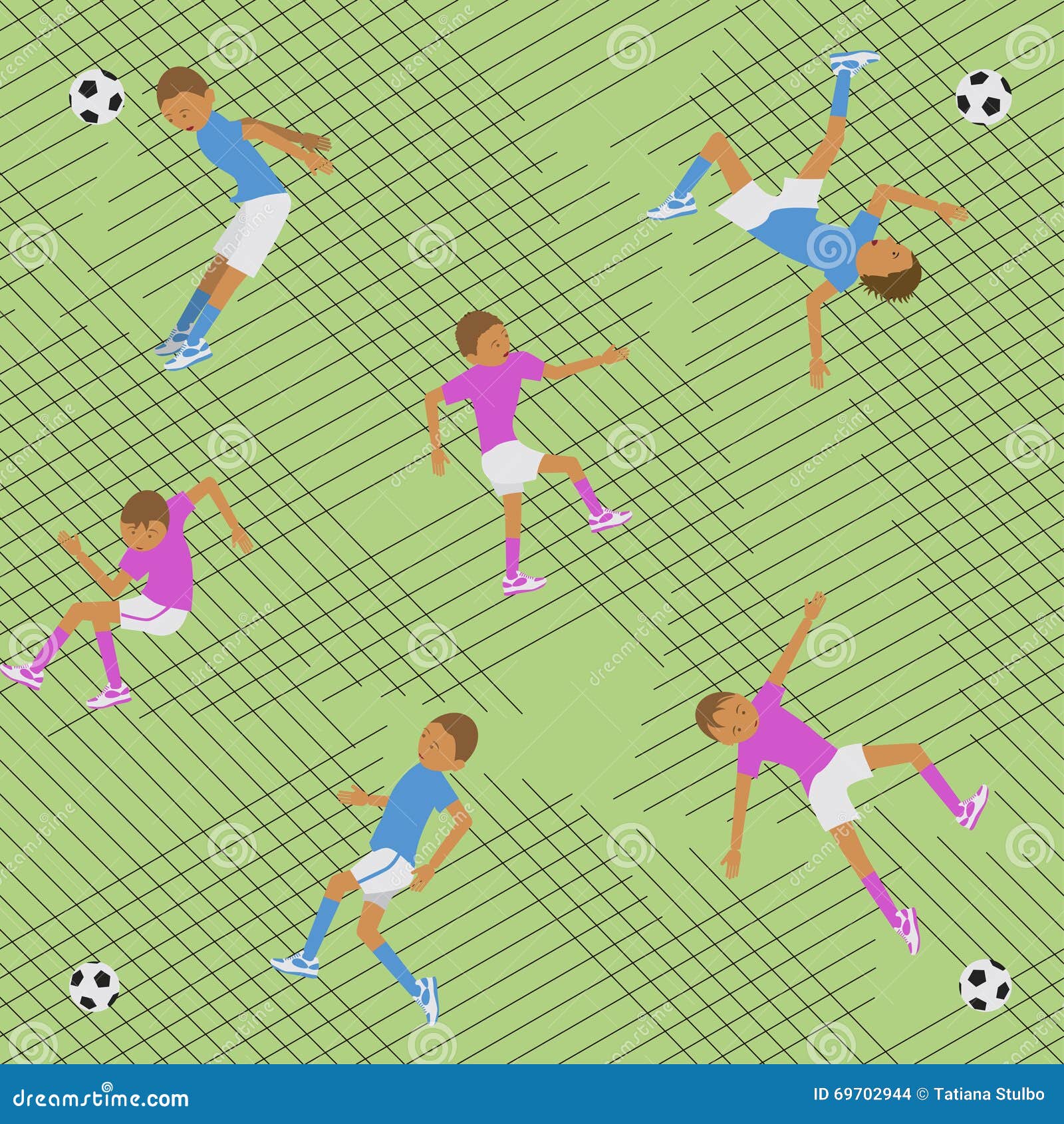 Pattern soccer match stock vector. Illustration of pattern - 69702944