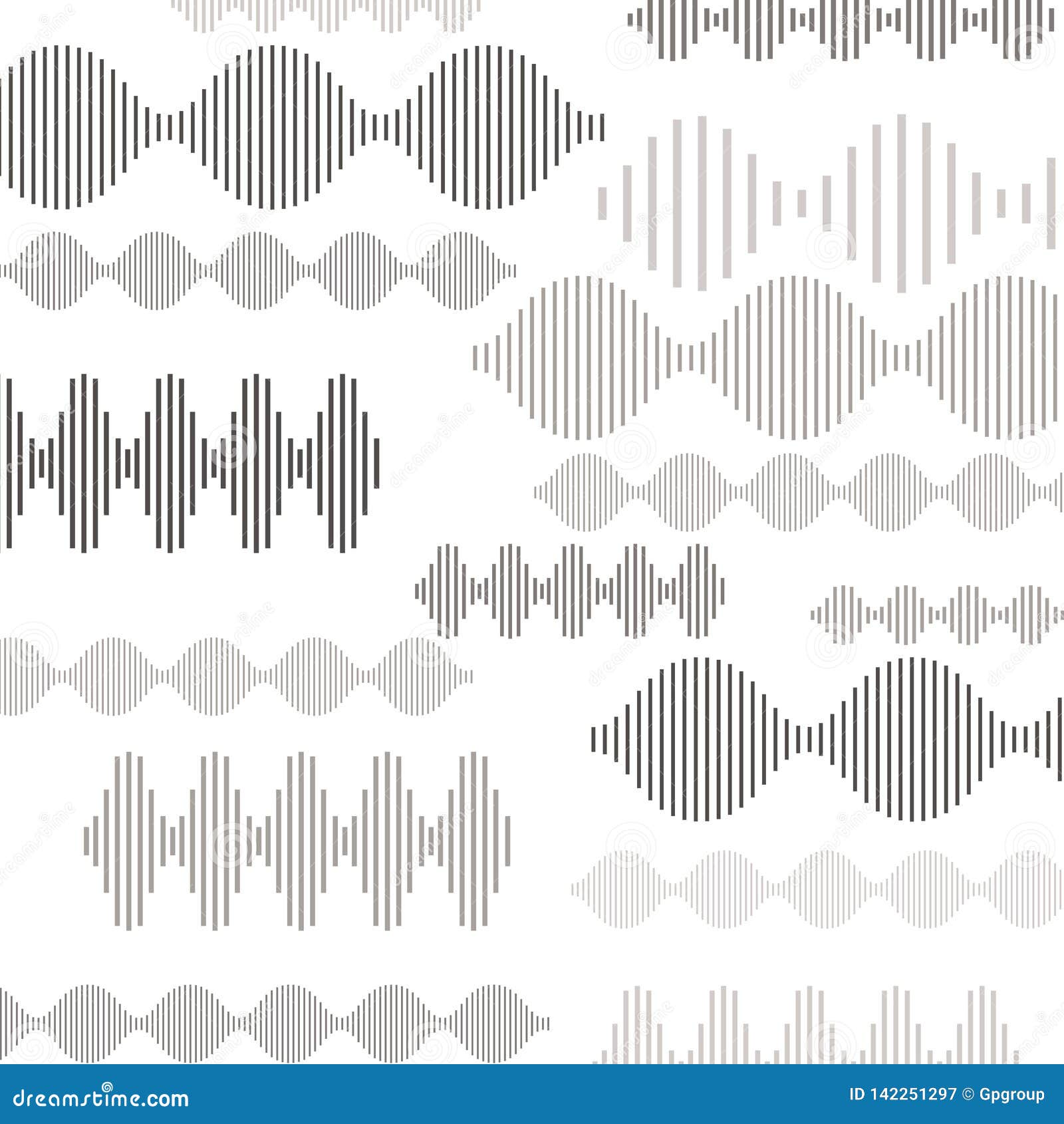 Pattern sound wave icon stock vector. Illustration of pulse - 142251297