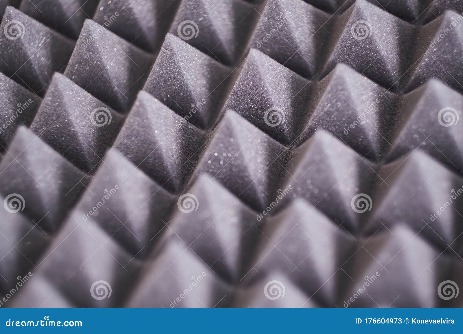The Pattern of the Soundproof Panel of Polyurethane Foam. Black ...