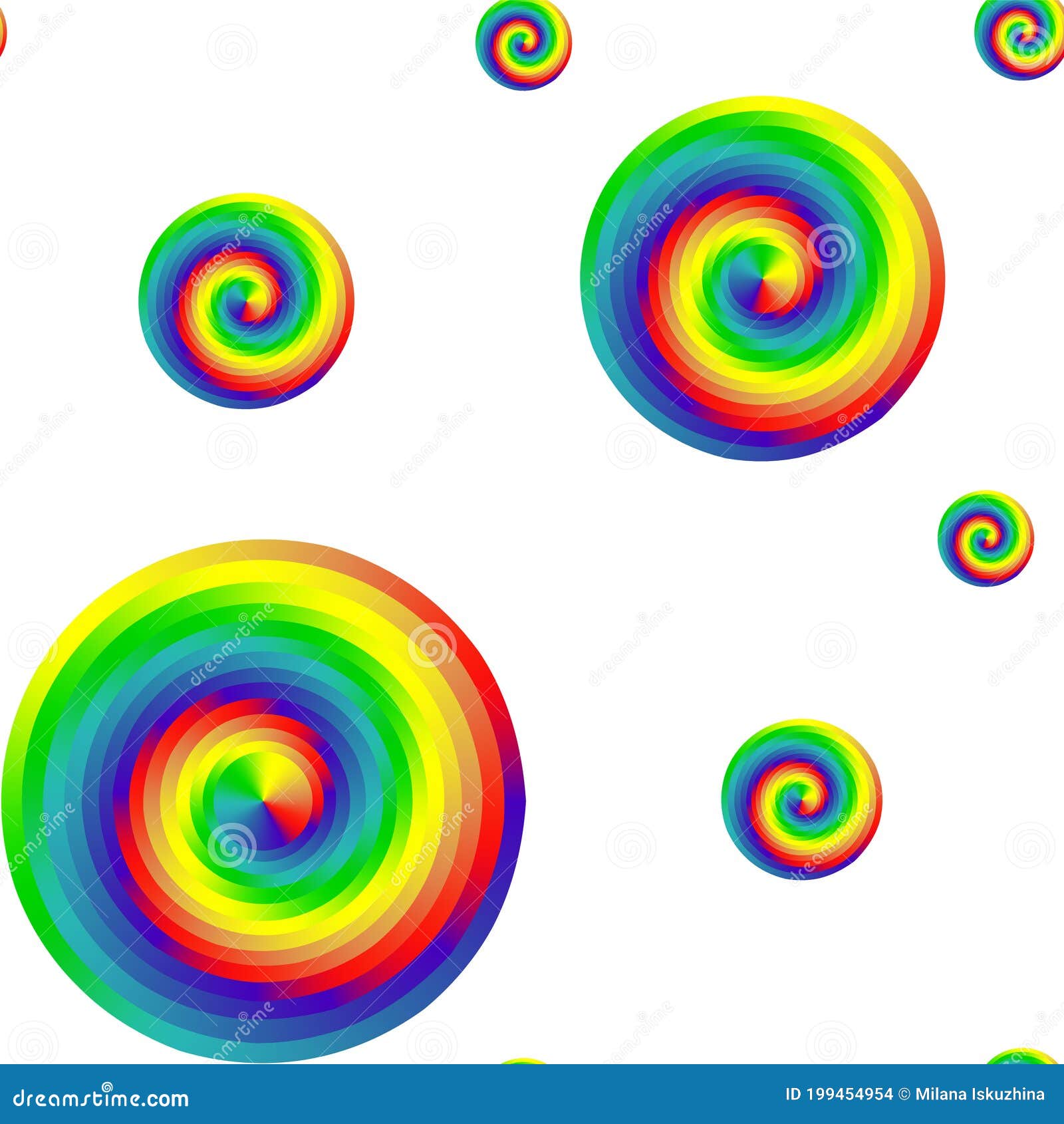 Pattern Spectrum Color Wheel on White Background. Stock Vector ...