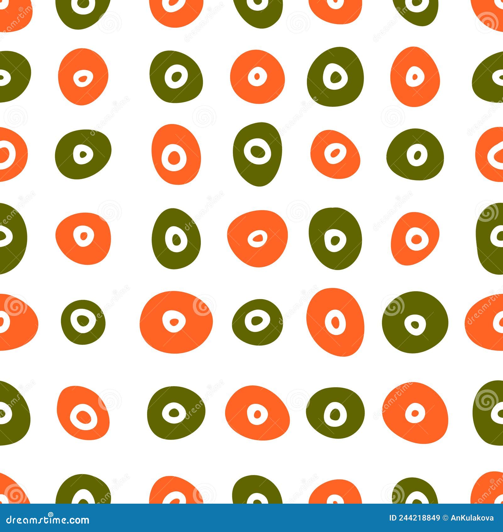 Pattern with Spots and Rings Stock Vector - Illustration of seamless ...