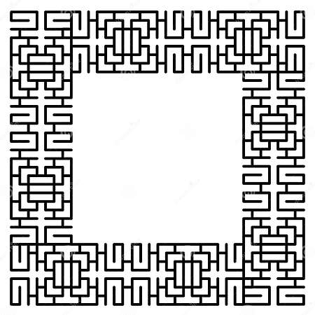 Pattern in a square stock vector. Illustration of square - 99631167