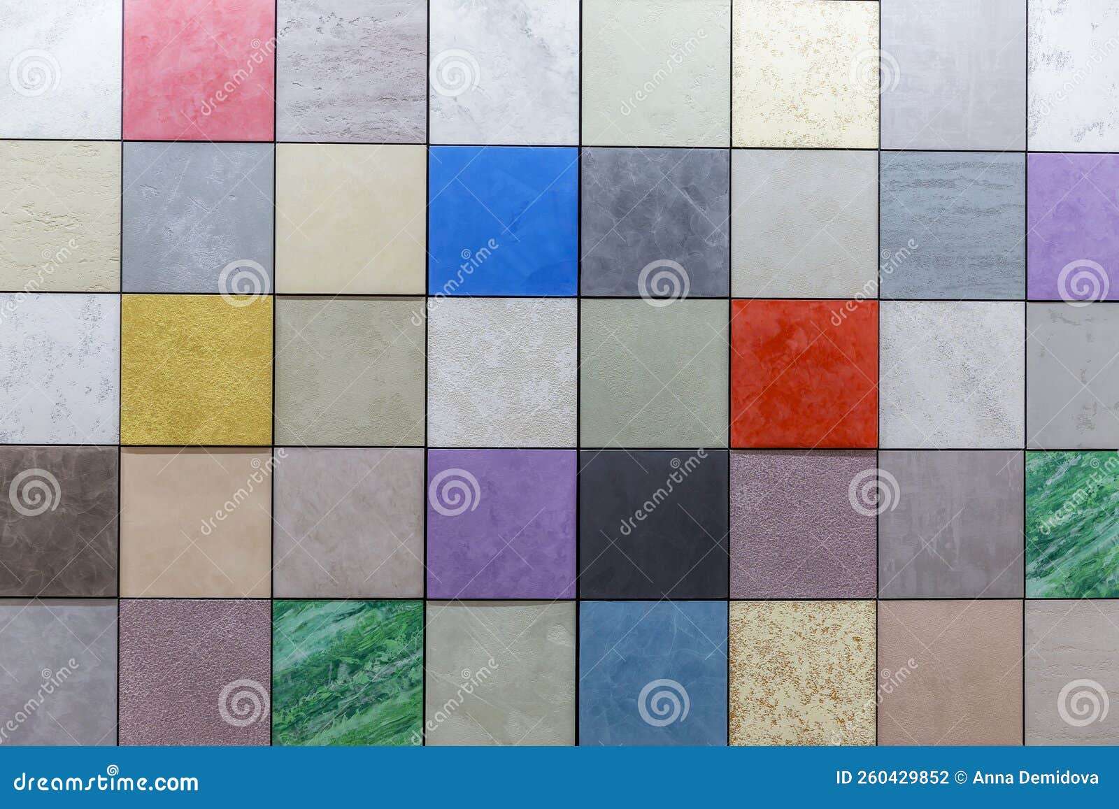 Pattern with Square Tiles of Different Colors and Textures for Interior ...