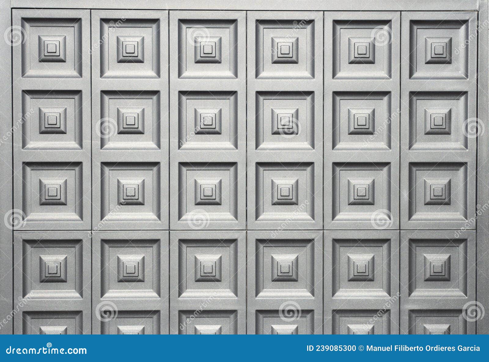 Pattern of Squares on a Black Iron Background. Ornamental Gate in a ...