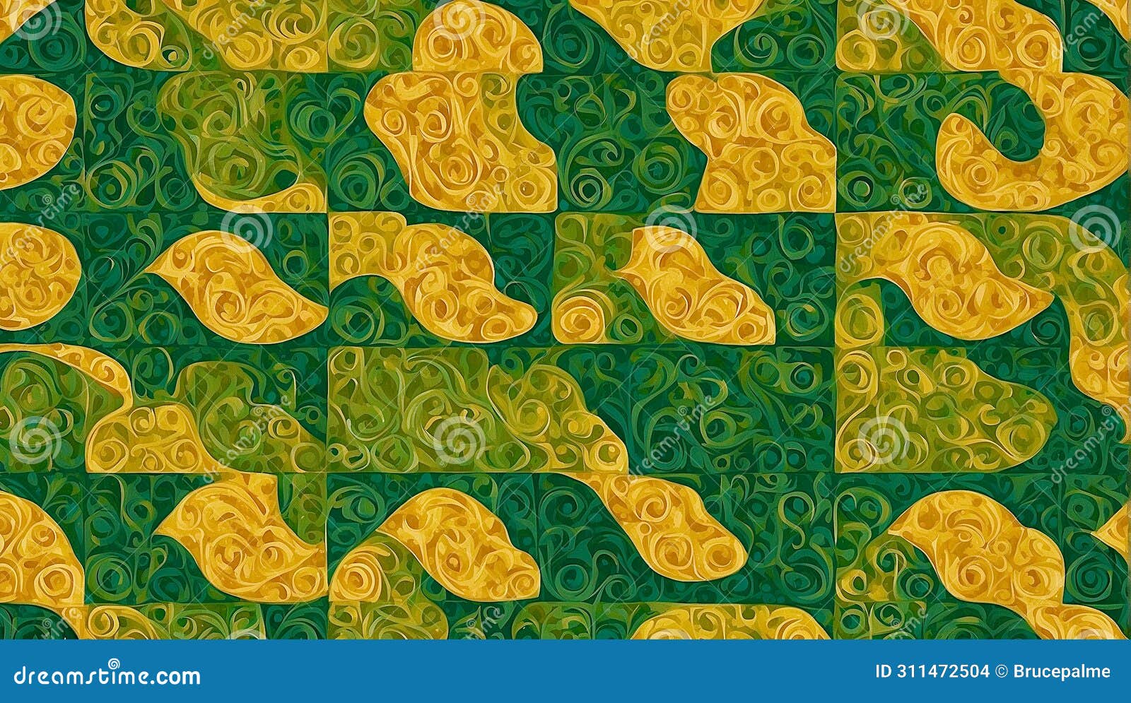 A Pattern with Squares in a Rolling Design and Featuring the Colors ...