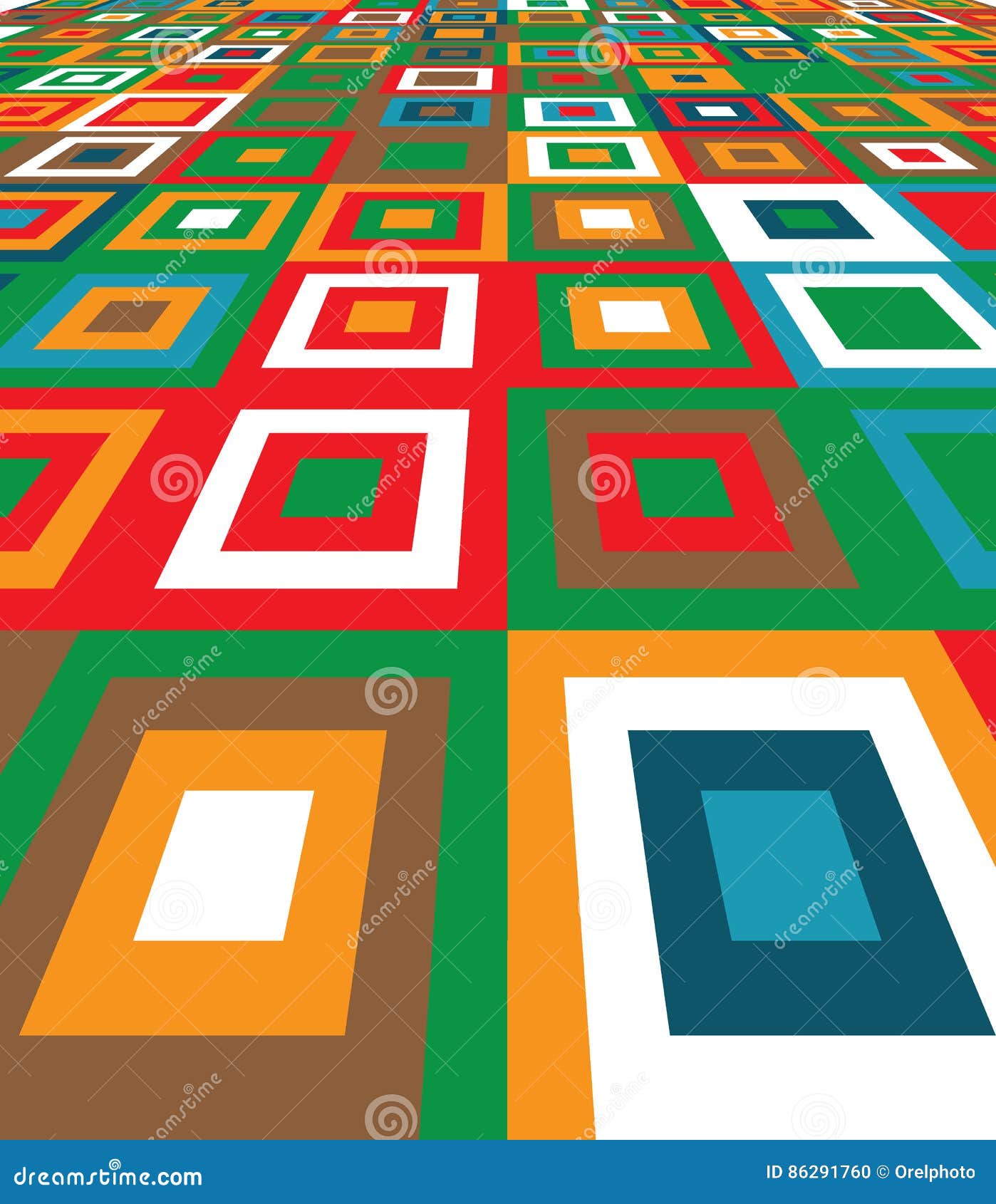 Pattern with squares stock vector. Illustration of decoration - 86291760