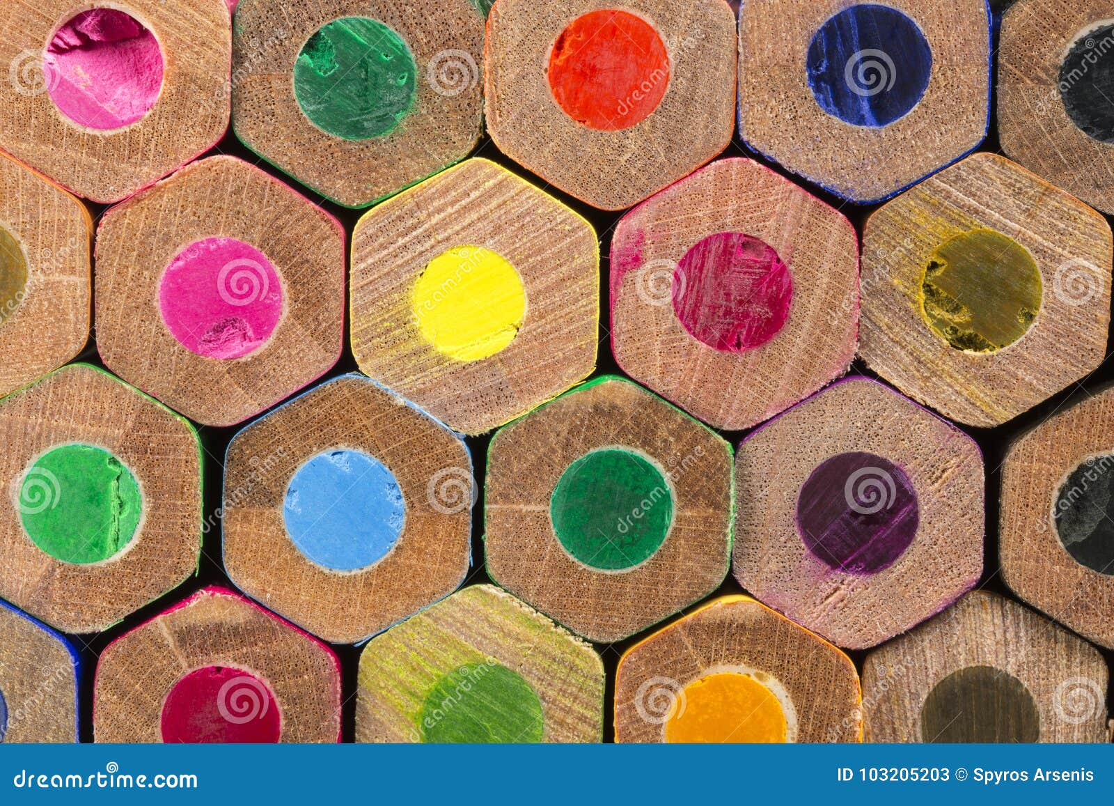 Pattern of Stacked Color Pencils Stock Image - Image of graphite ...