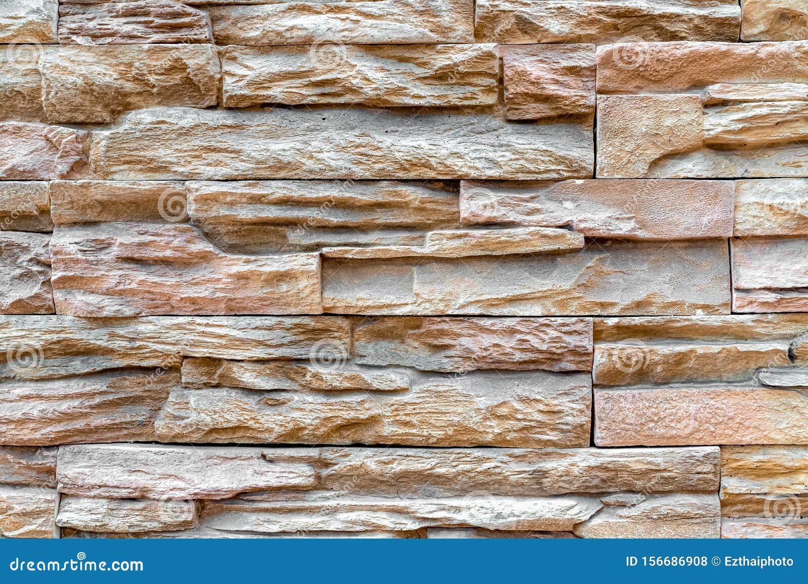 Pattern of Stacked Stone Wall or Brick Wall Texture Background Stock ...