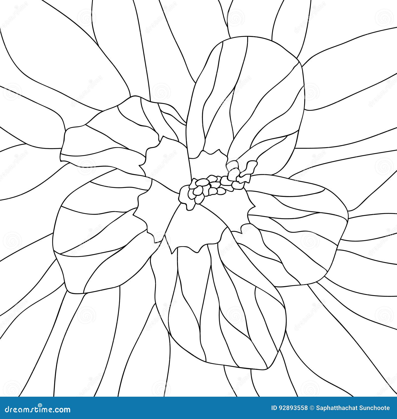 Pattern stained glass line stock illustration. Illustration of plant ...