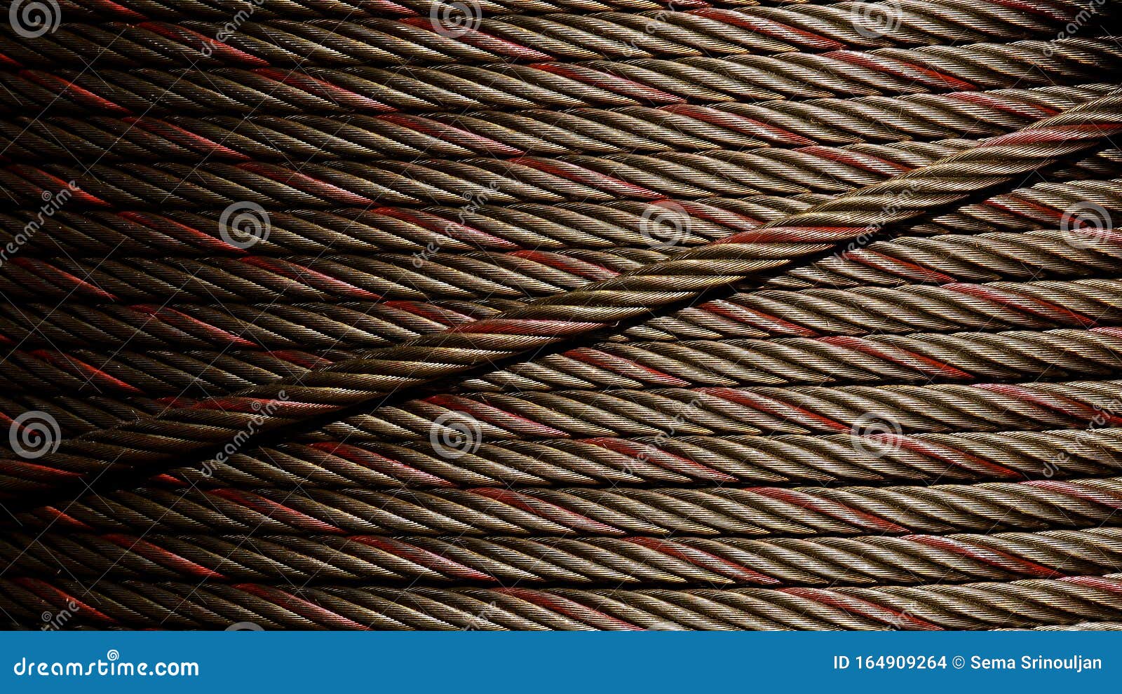 Pattern of Steel Cable Wire. Stock Photo - Image of strong, detail ...
