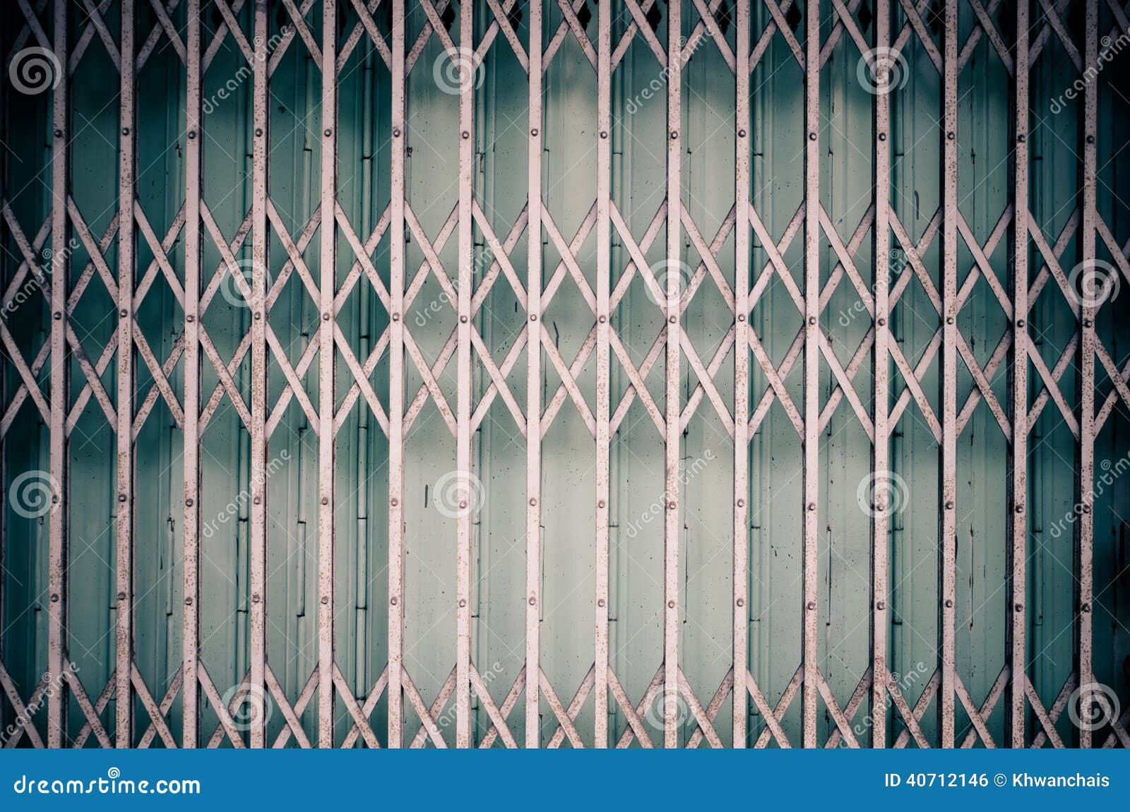 Pattern of Steel Stretch Door Stock Photo - Image of design, material ...