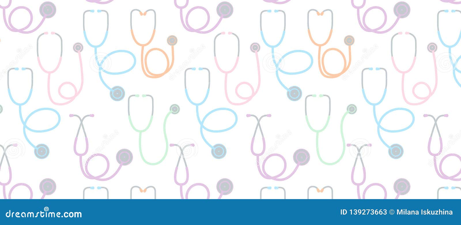 Pattern with Stethoscope Icon Stock Vector - Illustration of creative ...