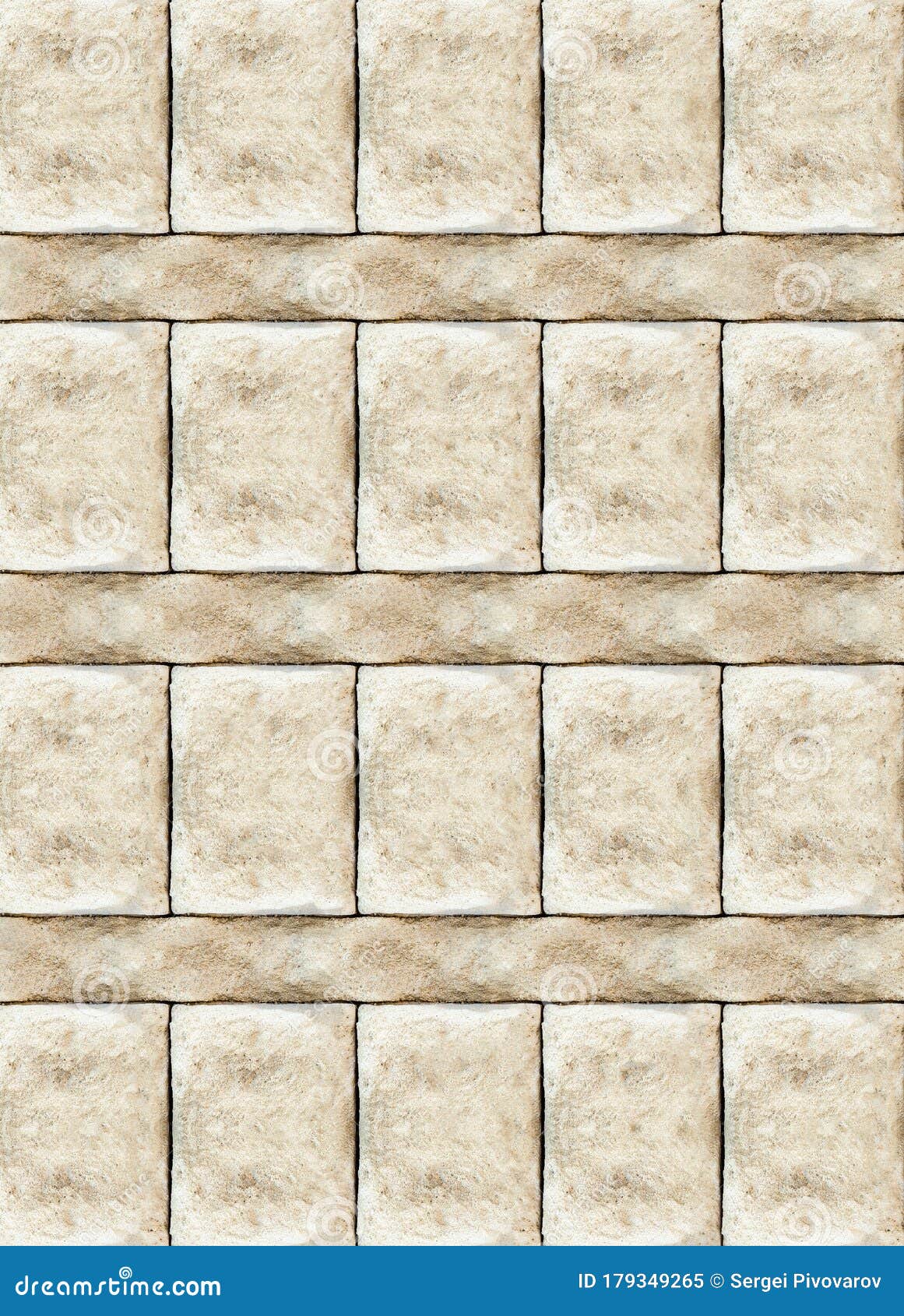 Pattern Stone Block Rectangular Row Paired Solid Base Stock Image ...