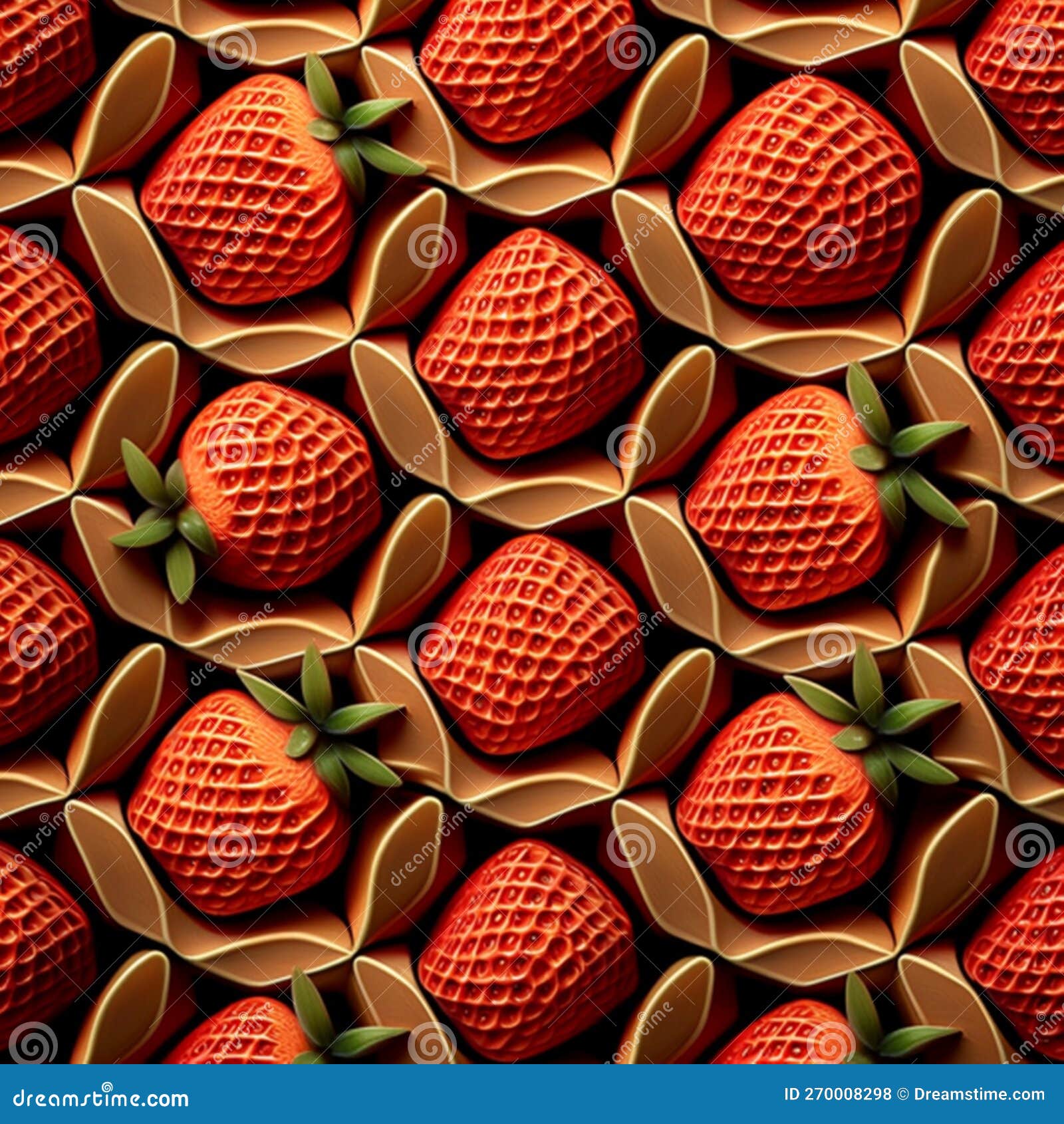 Strawberry themed pattern stock illustration. Illustration of sweet ...