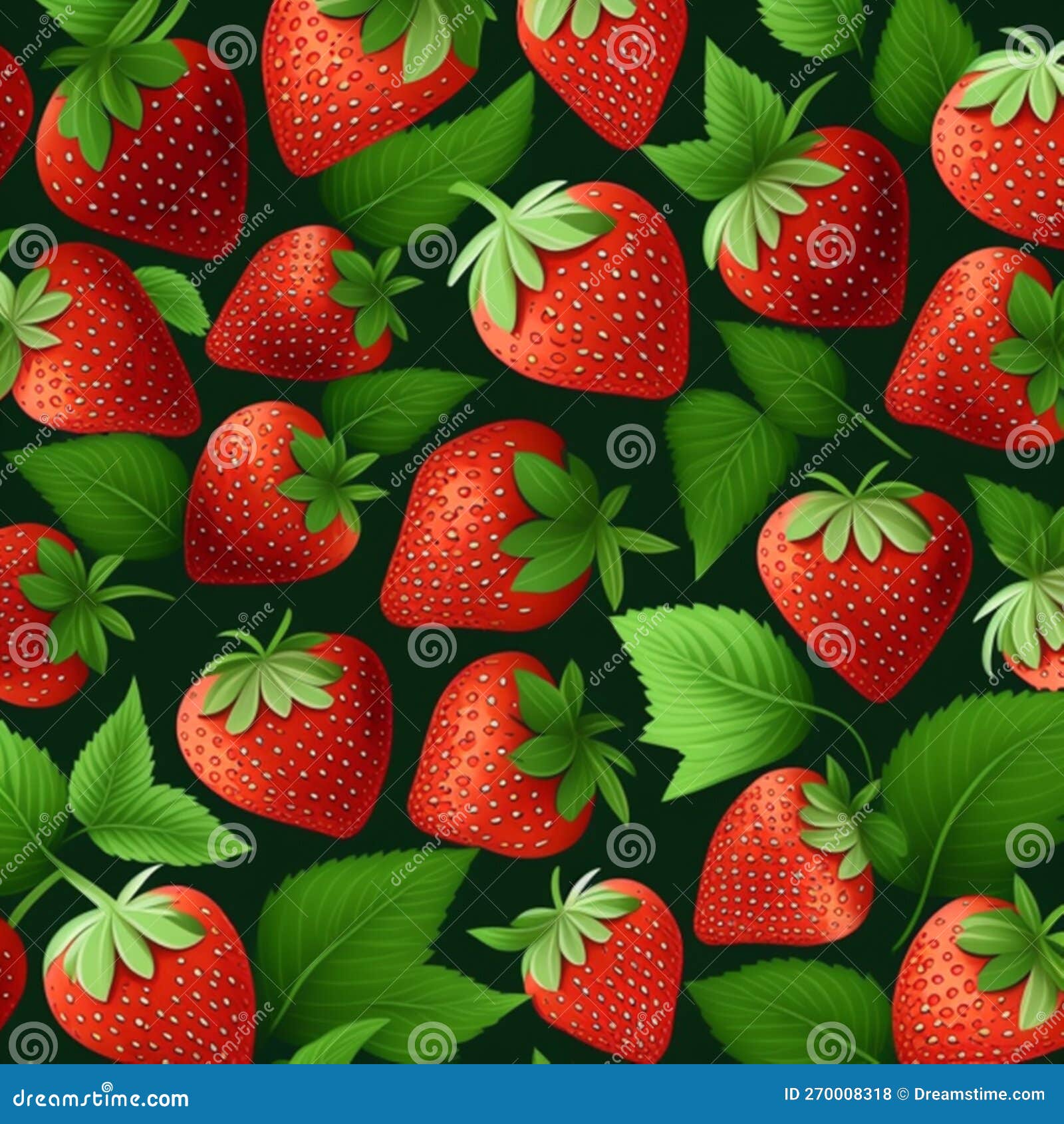 Strawberry themed pattern stock illustration. Illustration of recipe ...