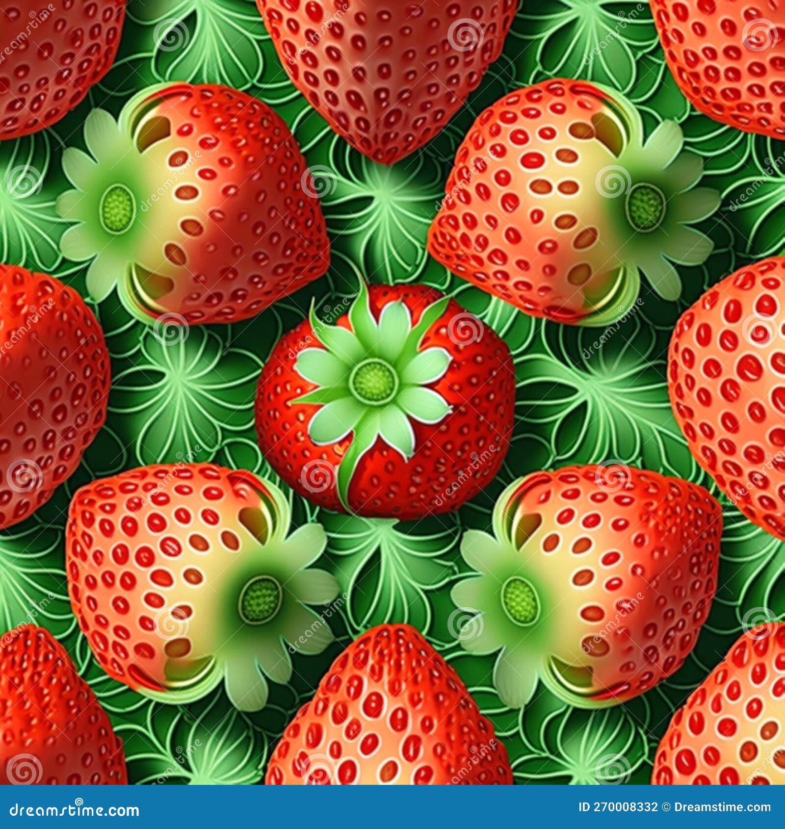Strawberry themed pattern stock illustration. Illustration of textile ...