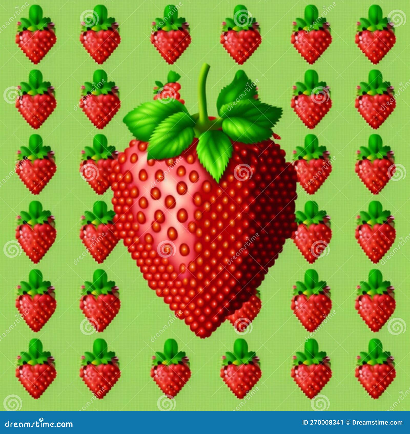 Strawberry themed pattern stock illustration. Illustration of fashion ...