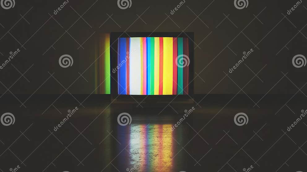 The Pattern Strips or Television Color Bars Indicate Where the ...