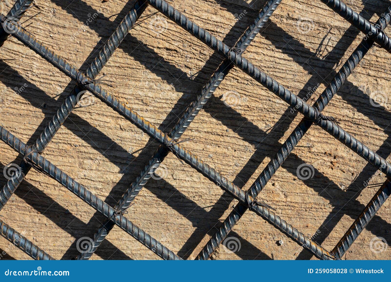 Pattern Structural Steel in the Building Construction Site Stock Photo ...