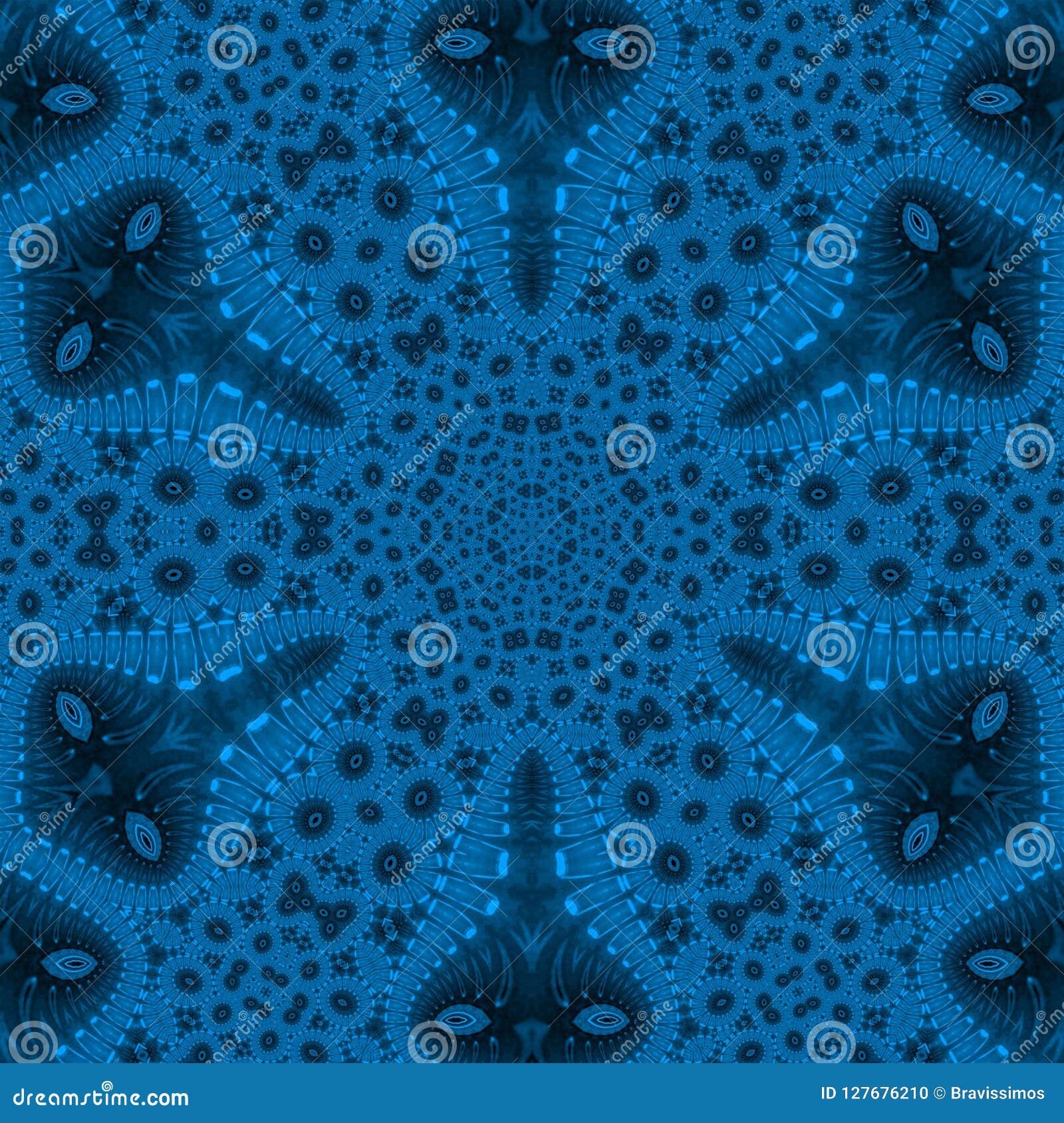 Pattern. Stylish Abstract Texture. Repeating Blue Geometric Tiles ...