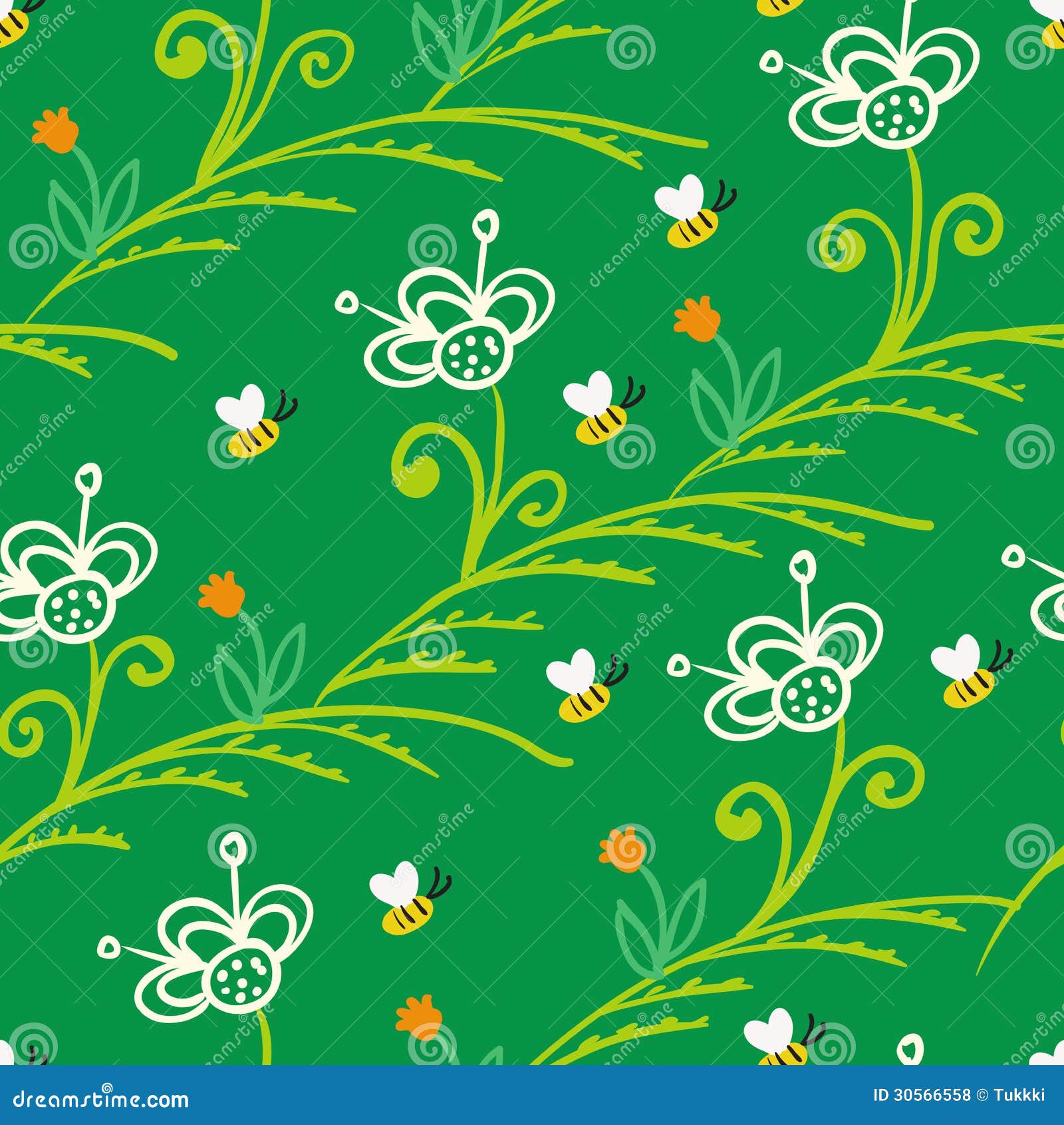 Bees Texture. Seamless Pattern. Decorative Ribbon. Realistic Graphic ...