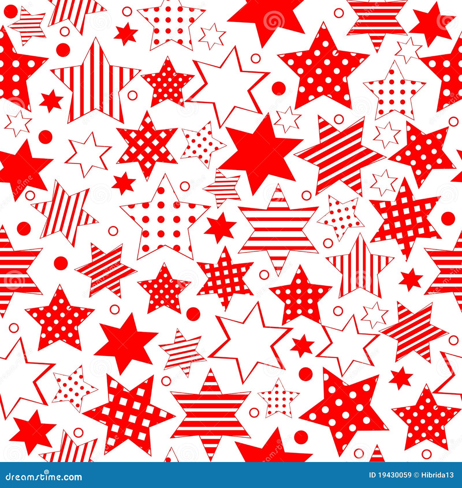 Pattern with Stylized Stars Stock Illustration - Illustration of ...