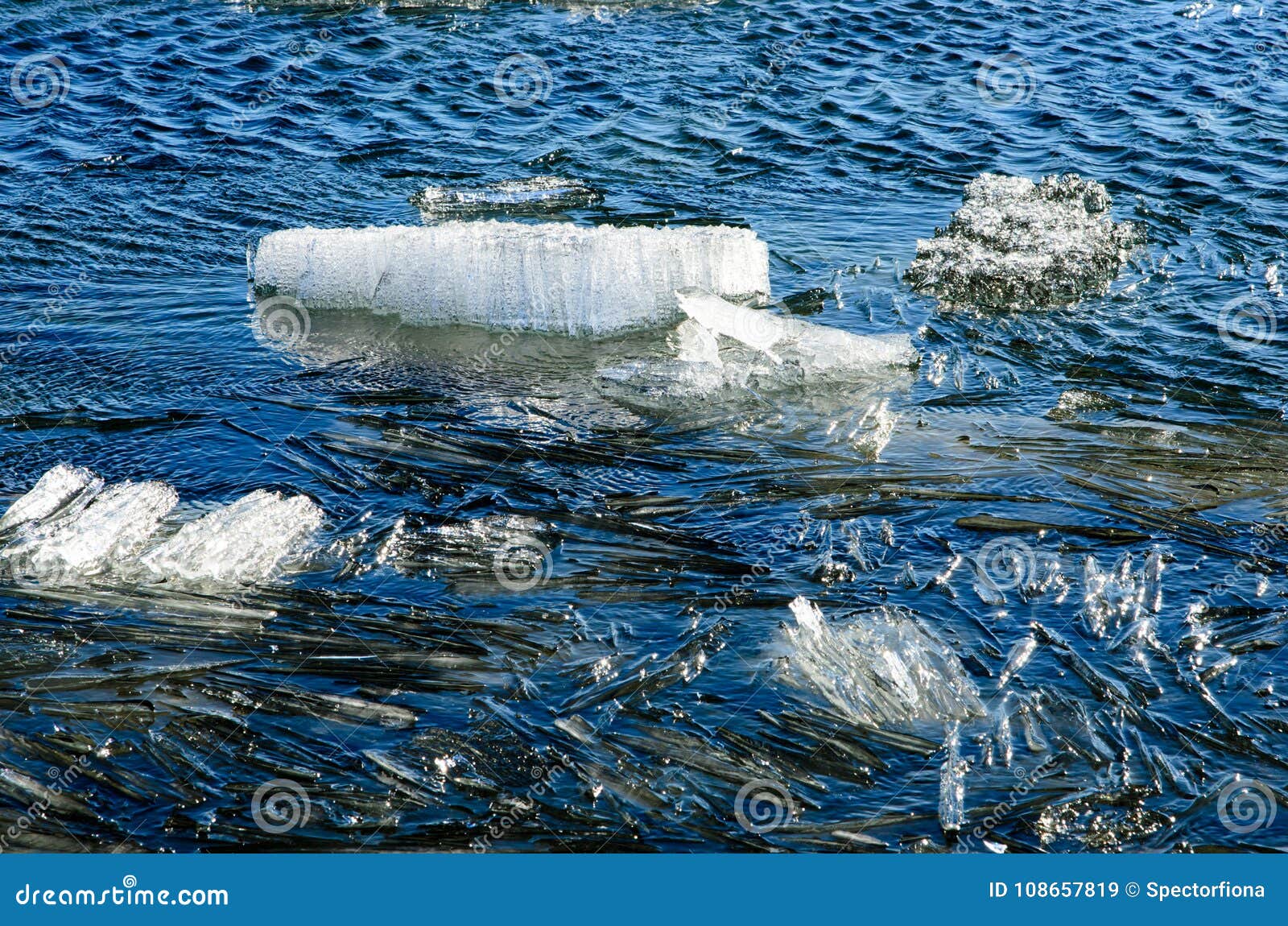 Pattern of Summer Ice and Snow Melt Water Pool on Ice of the Lake ...