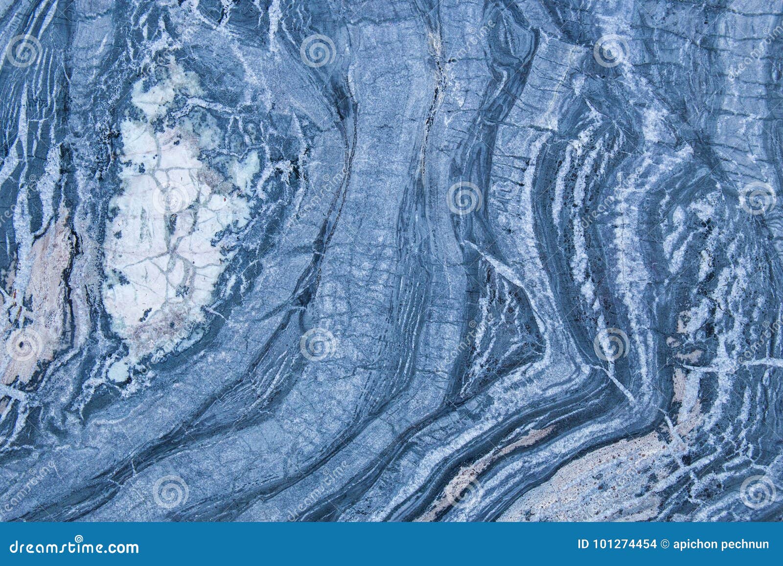 The Pattern and Surface of the Blue, White and Black Marble Wall Stock ...