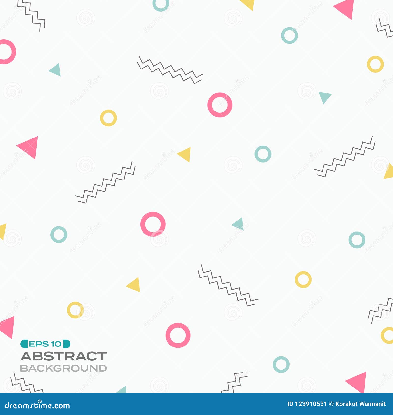 Pattern Sweet Color Geometric Style. Background Pattern Stock Vector ...