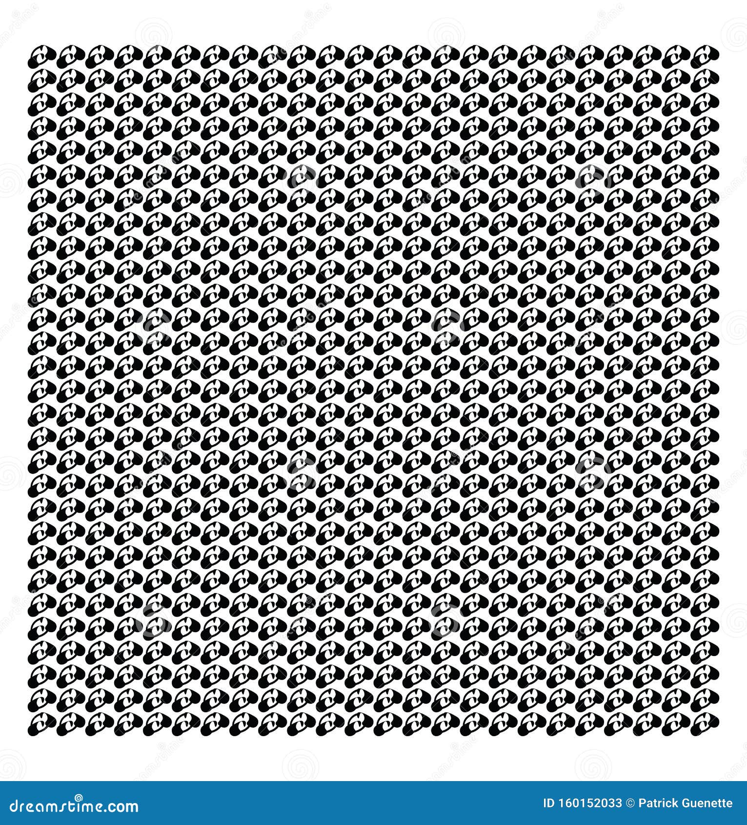 Pattern of Symbols Vector or Color Illustration Stock Vector ...