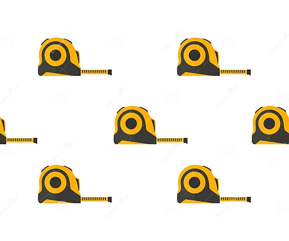 Pattern with Tape Measure Logo Design. Ruler, Tape Measure Marks, Size ...