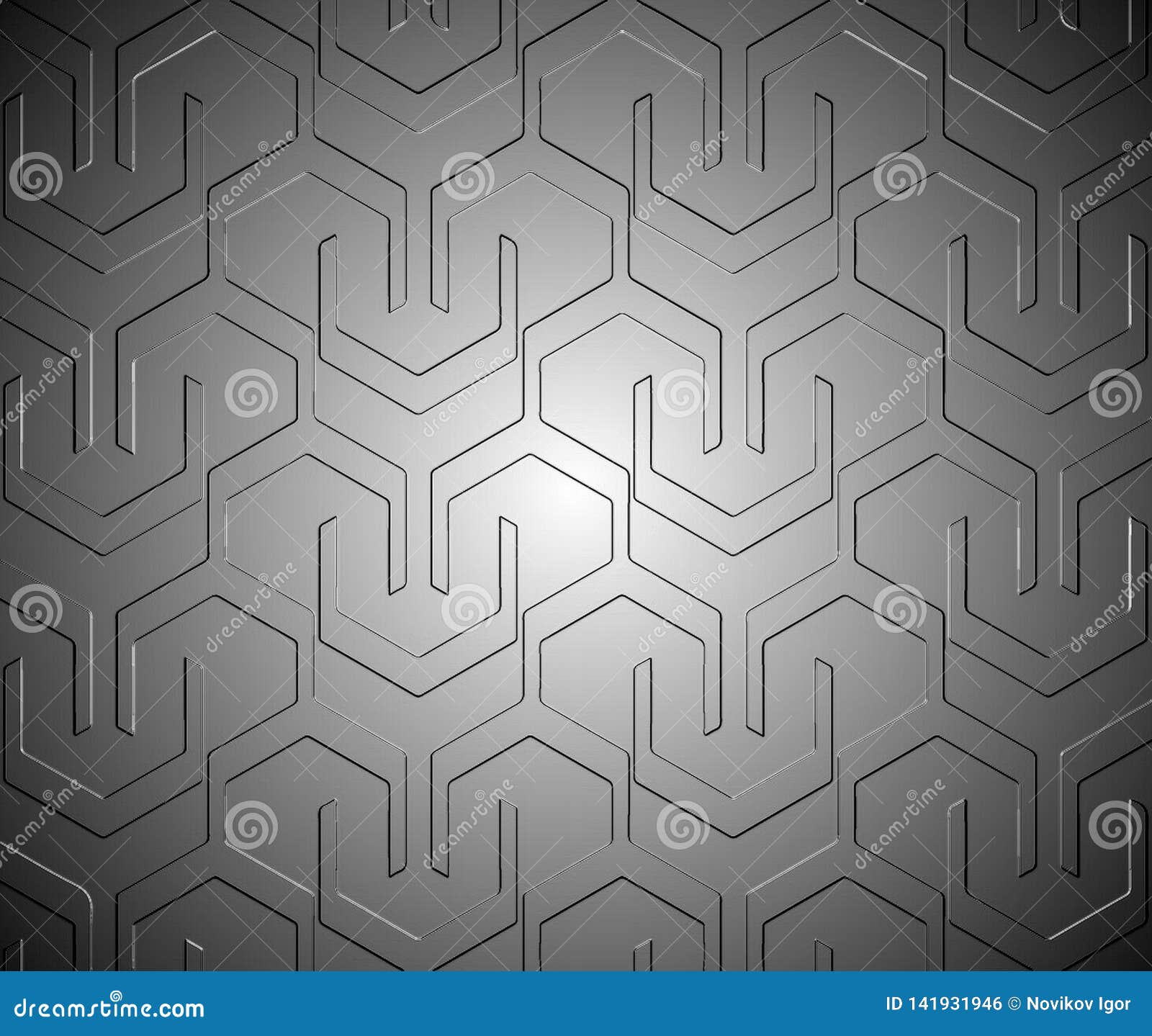 Pattern Techno Style Metallic Color Made by Stamping Stock Illustration ...